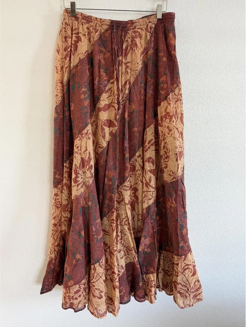 Free People | Skirts | Free People Jackie Floral Maxi Skirt Red Sz S ...